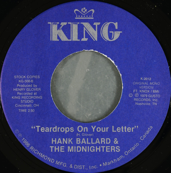 The Twist / Teardrops On Your Letter – Doogan records
