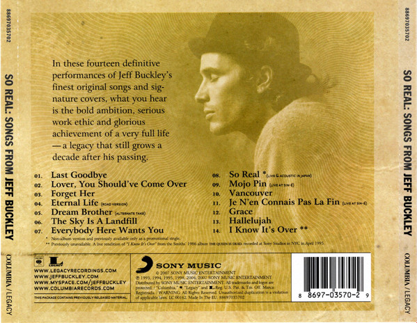 So Real: Songs From Jeff Buckley – Doogan records