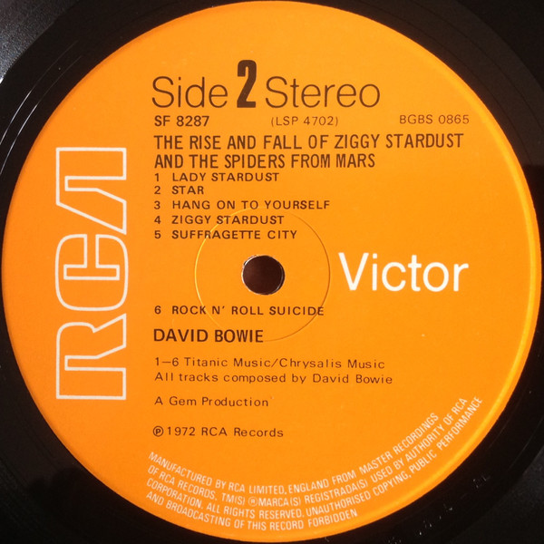 David Bowie – The Rise And Fall Of Ziggy Stardust And The Spiders From ...